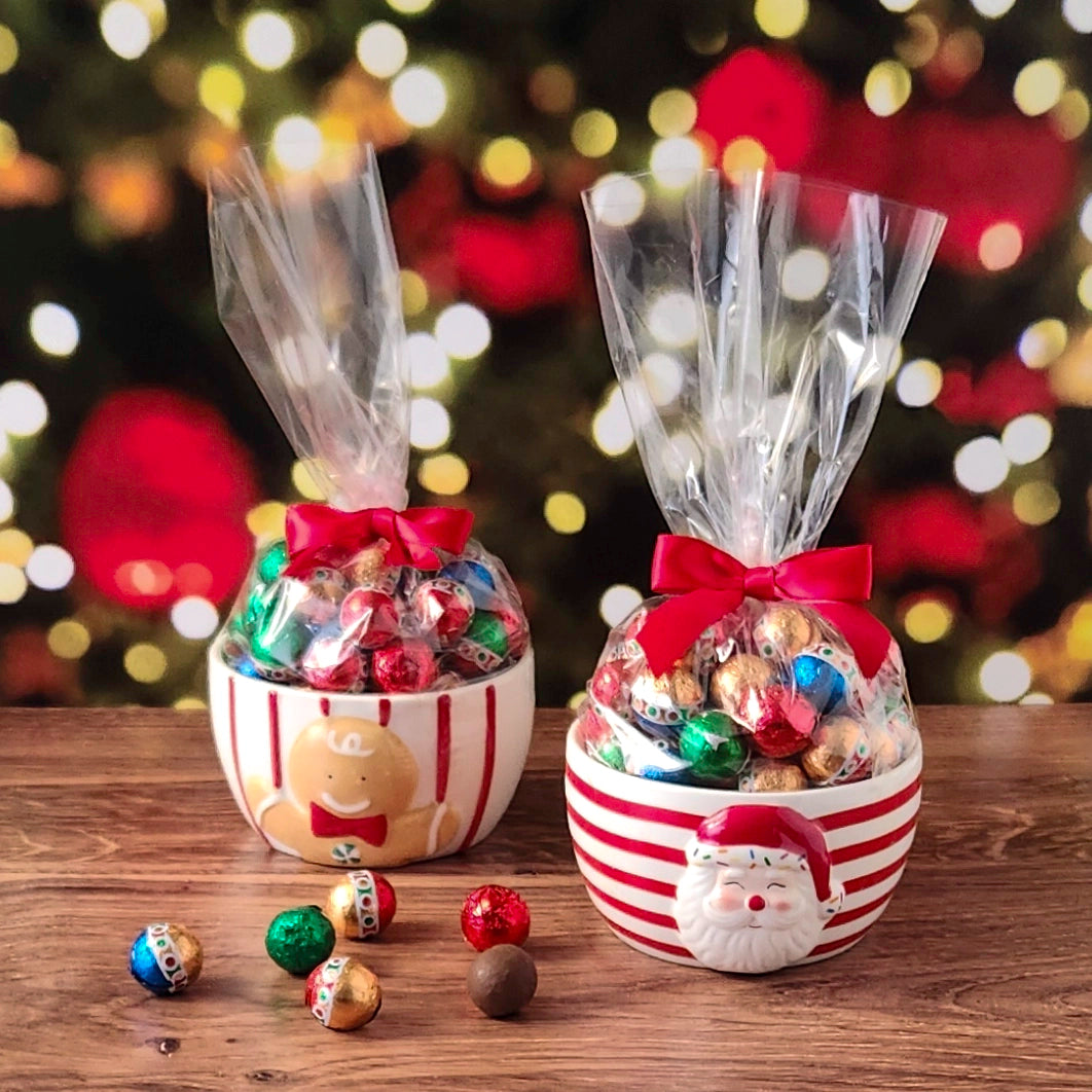 Holiday Smiles Ceramic Candy Dish with Chocolate – Stage Stop Candy