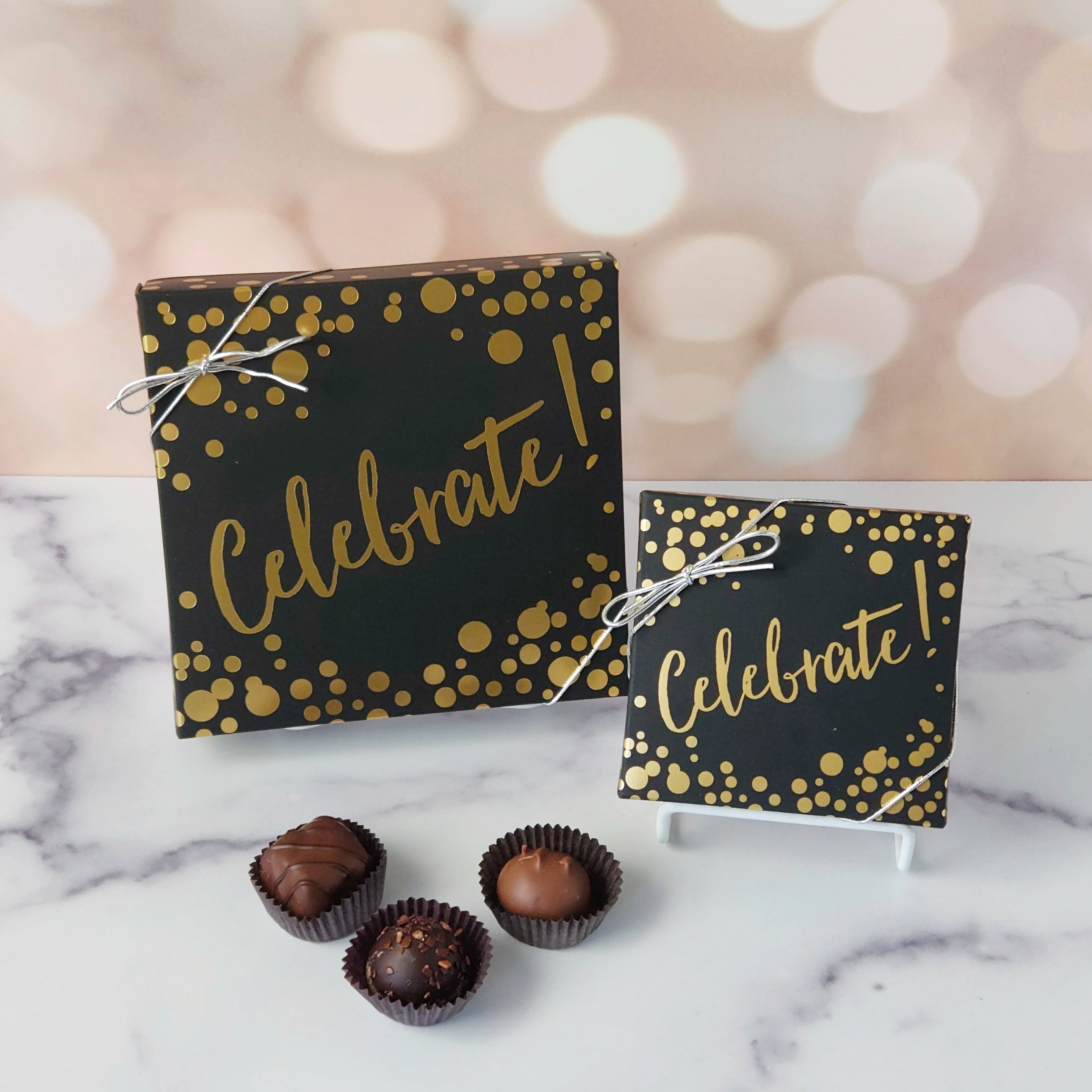 Celebrate Chocolate Box – Milk & Dark Assortment – Stage Stop Candy