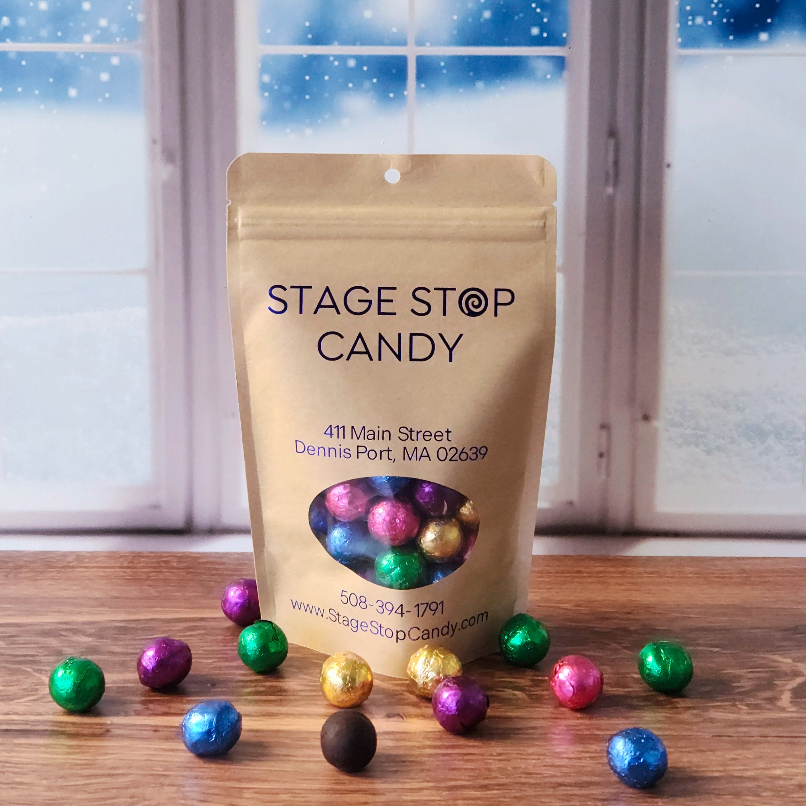 Foiled Chocolate Holiday Ornaments – Stage Stop Candy