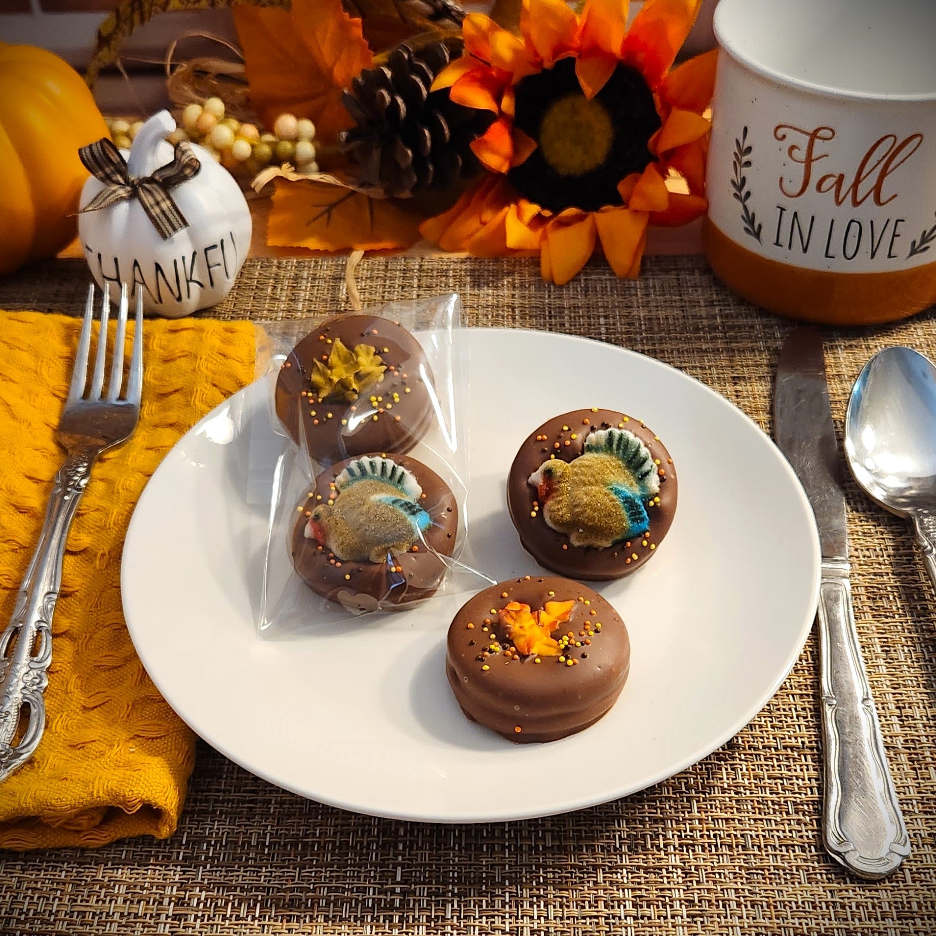 Thanksgiving Themed Oreo Cookies Covered in Chocolate – Stage Stop Candy