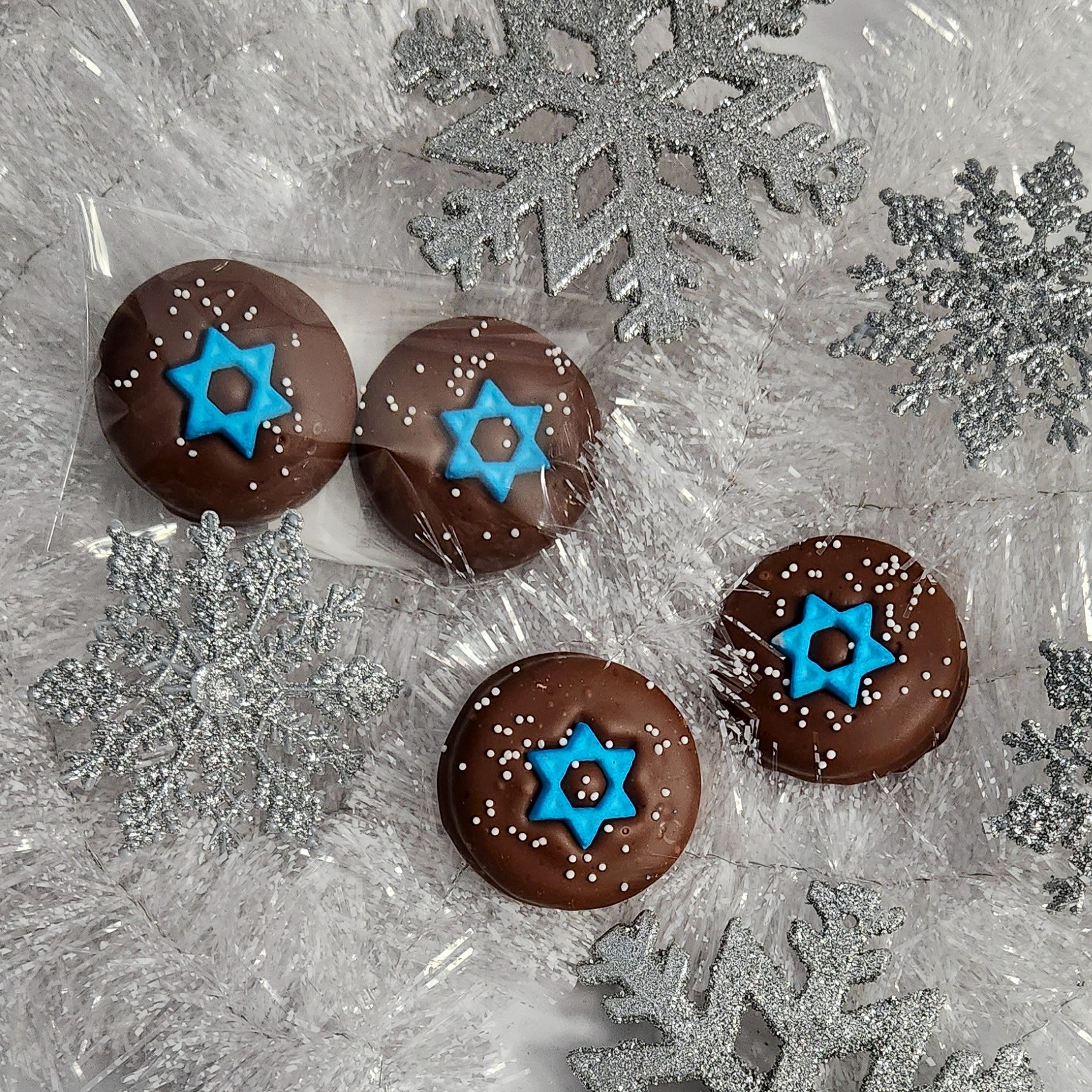 Hanukkah Themed Oreo Cookies Covered in Chocolate – Stage Stop Candy