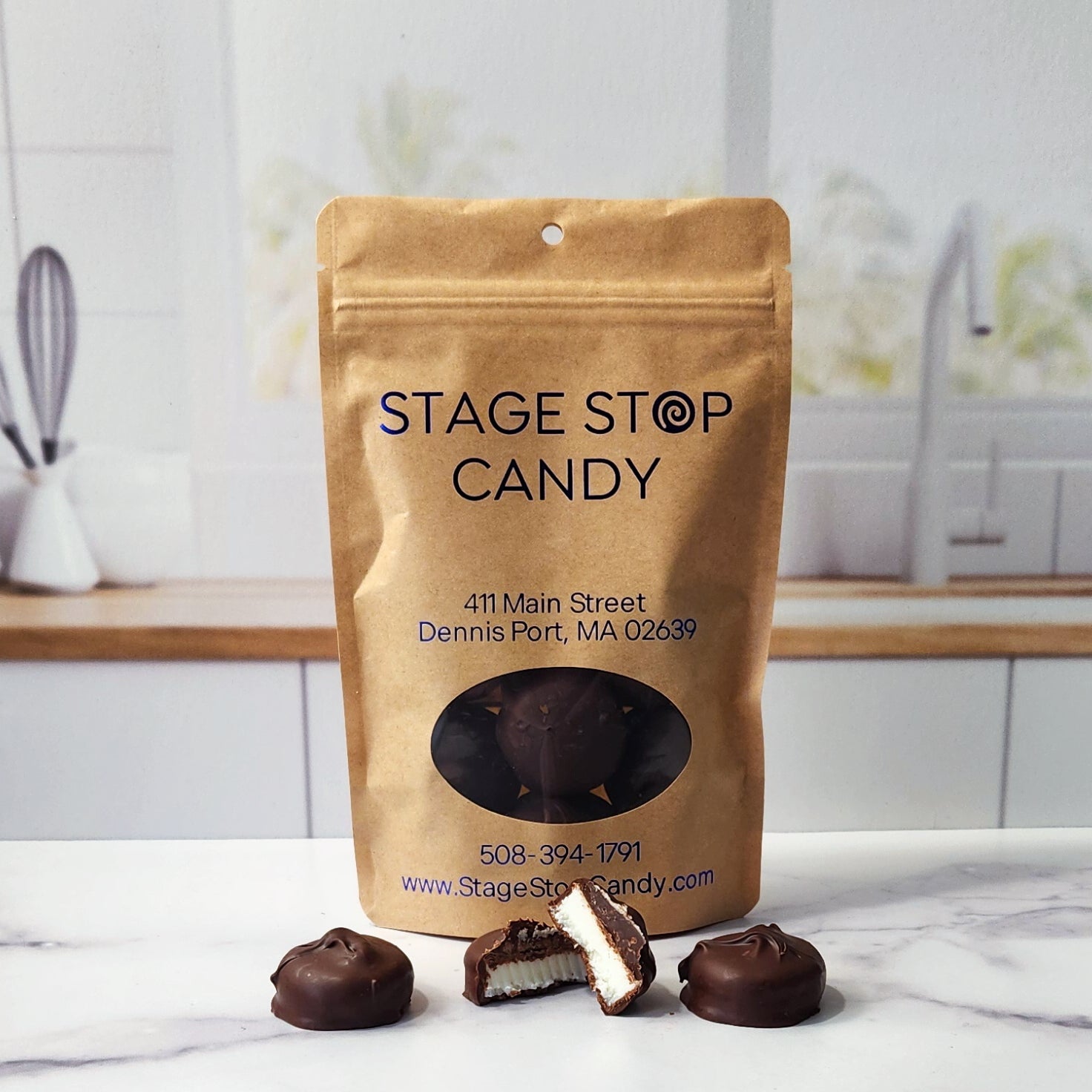 Sugar Free Dark Peppermint Patties – Stage Stop Candy