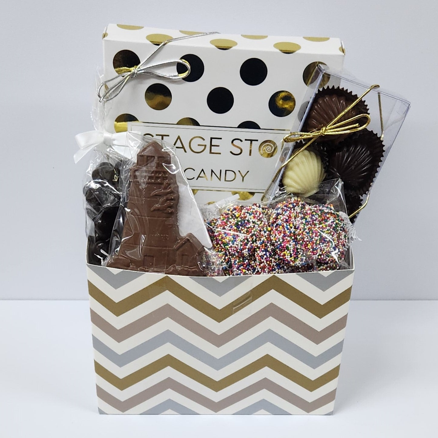 Cape Cod Themed Gift Basket – Stage Stop Candy